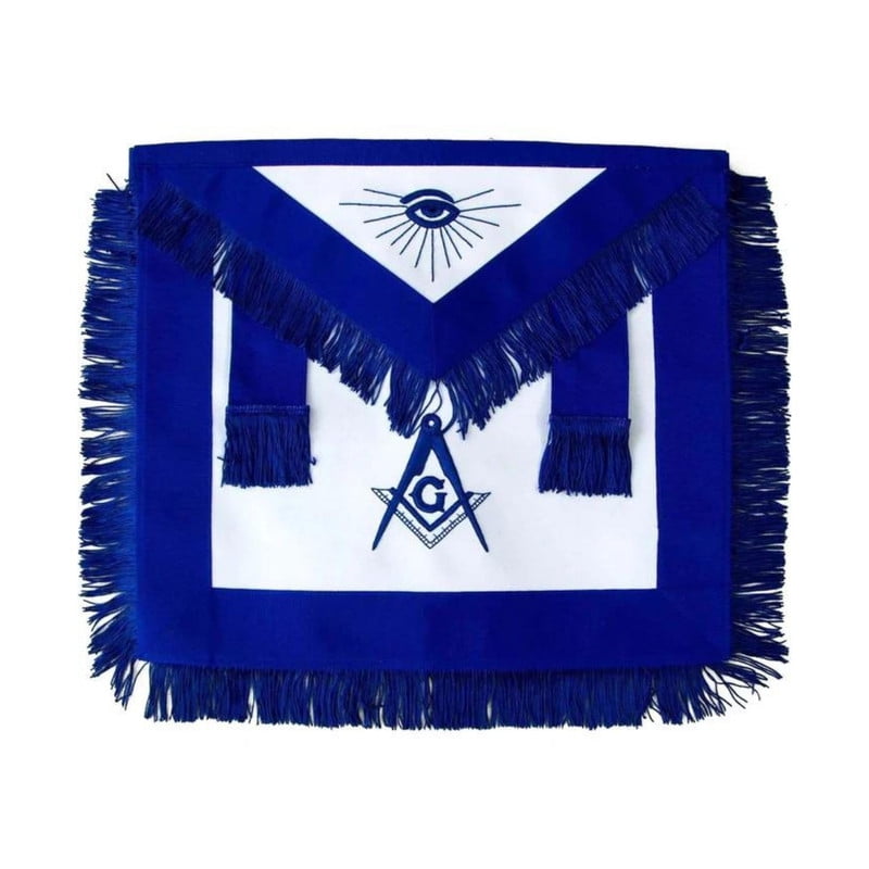 Master Mason Blue Lodge Apron – Royal Blue with Blue Fringe Tassels ...