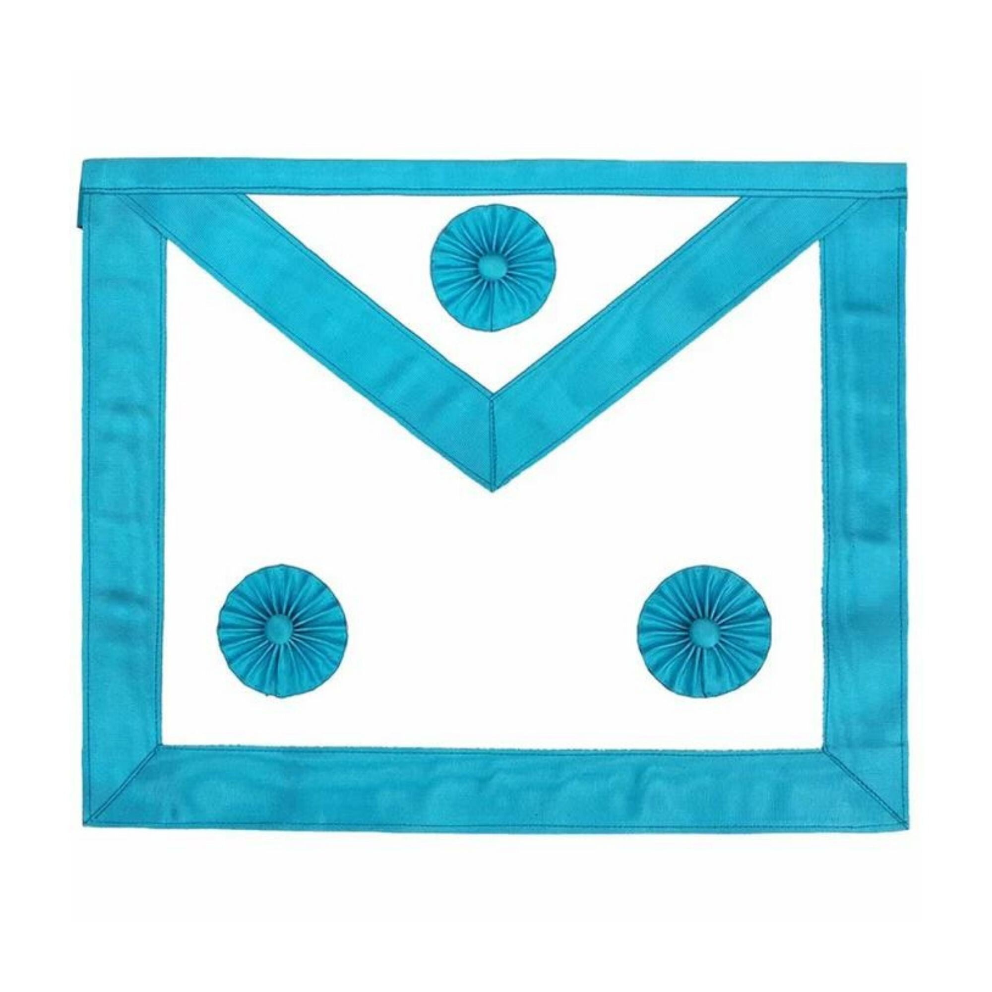 Master Mason Blue Lodge Apron – Sky Blue Moire with Three Rosettes ...