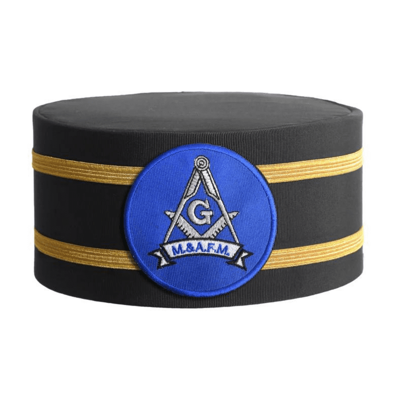 Master Mason Blue Lodge Crown Cap - Blue Patch with Double Braid ...