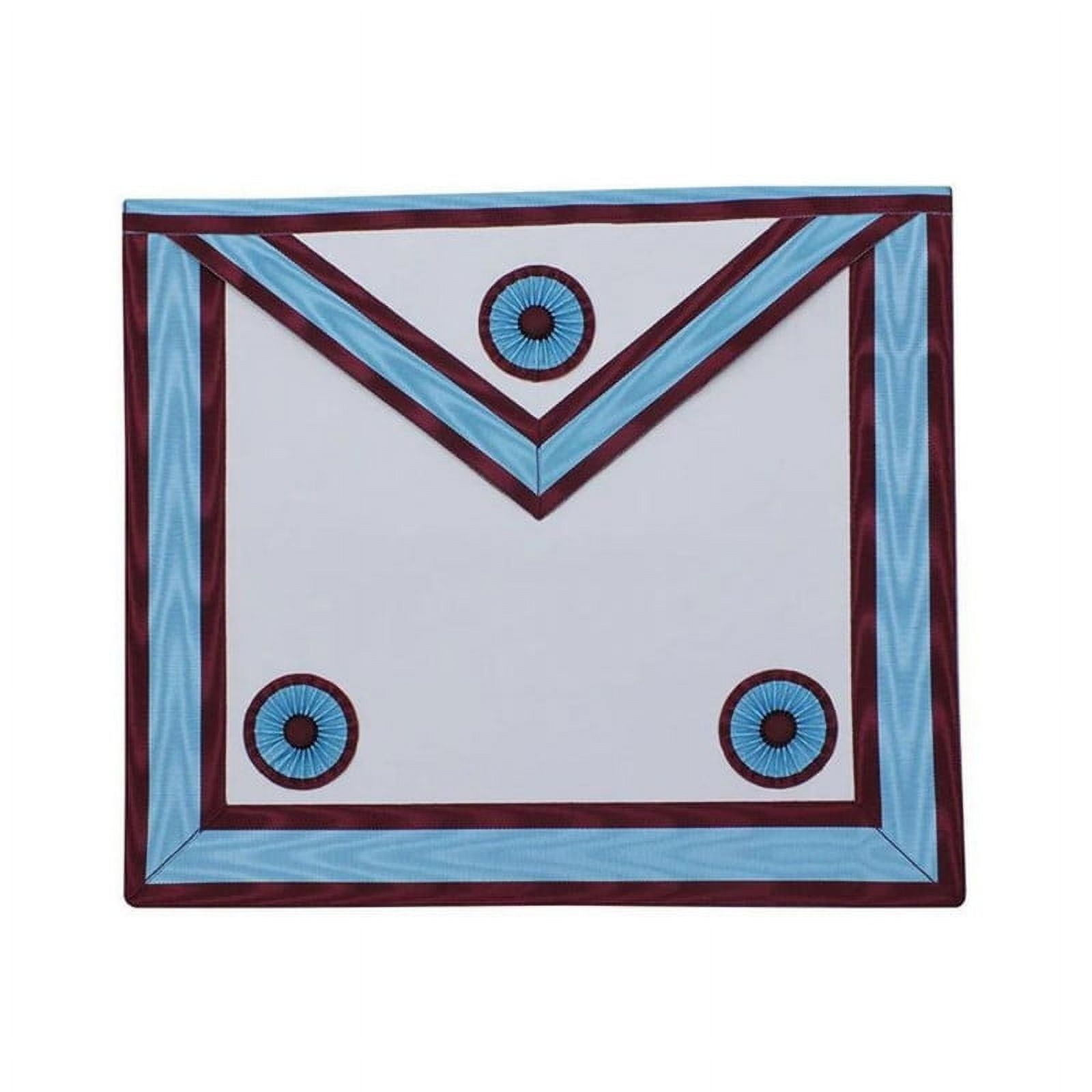 Master Mason Mark English Regulation Apron - Sky Blue & Maroon with ...