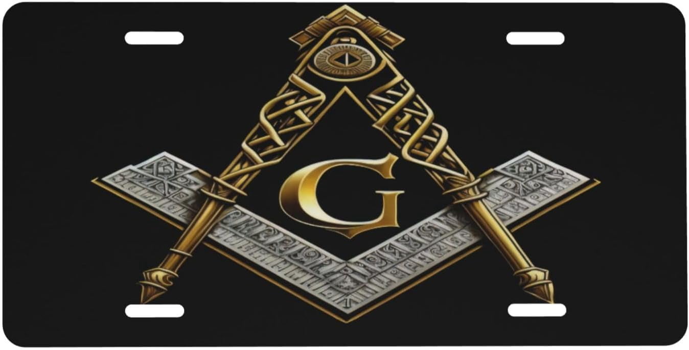 Master Mason Masonic License Plate Cover, Metal Aluminum Automotive ...