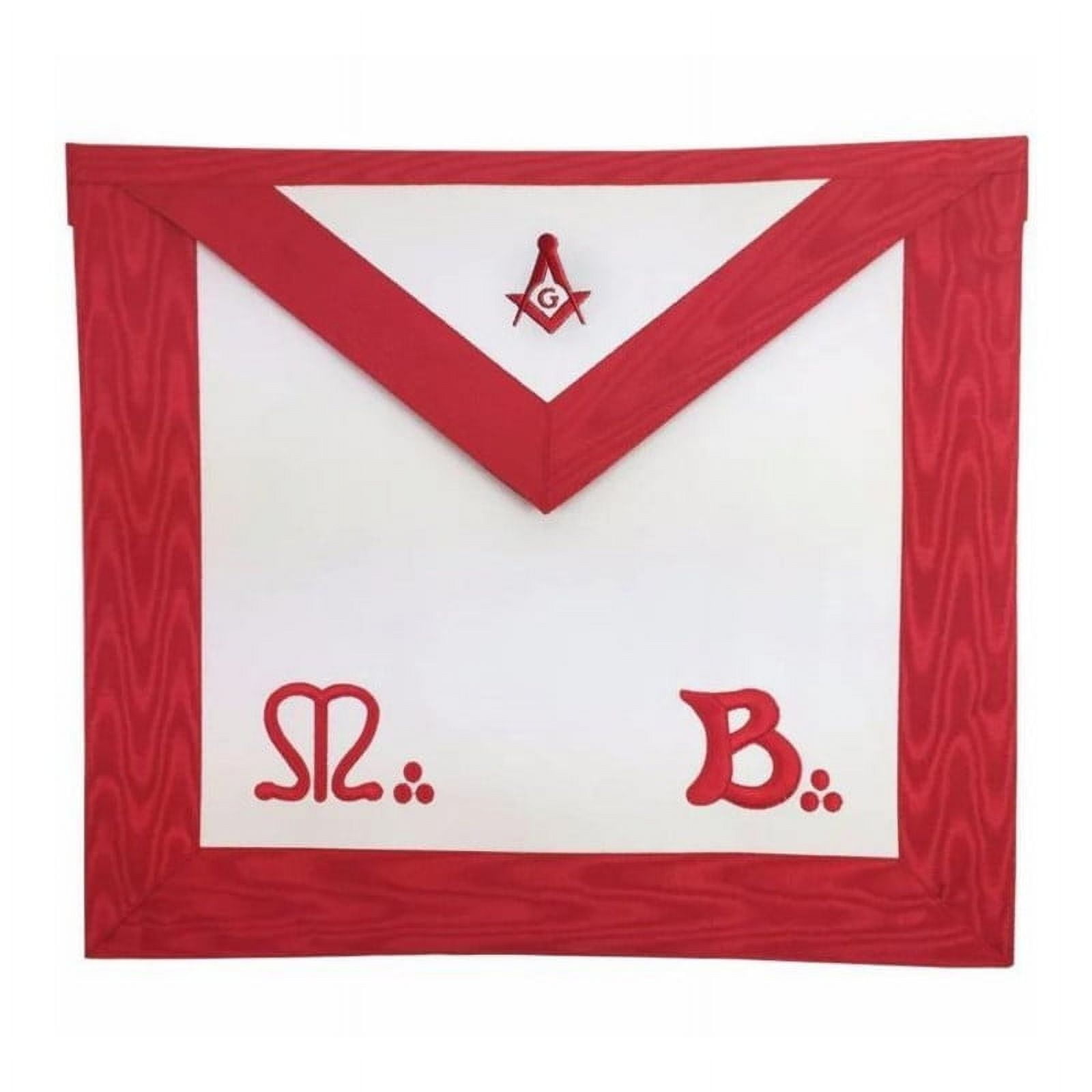 Master Mason Scottish Rite Apron - Red Moire with Gold-Plated Snake ...