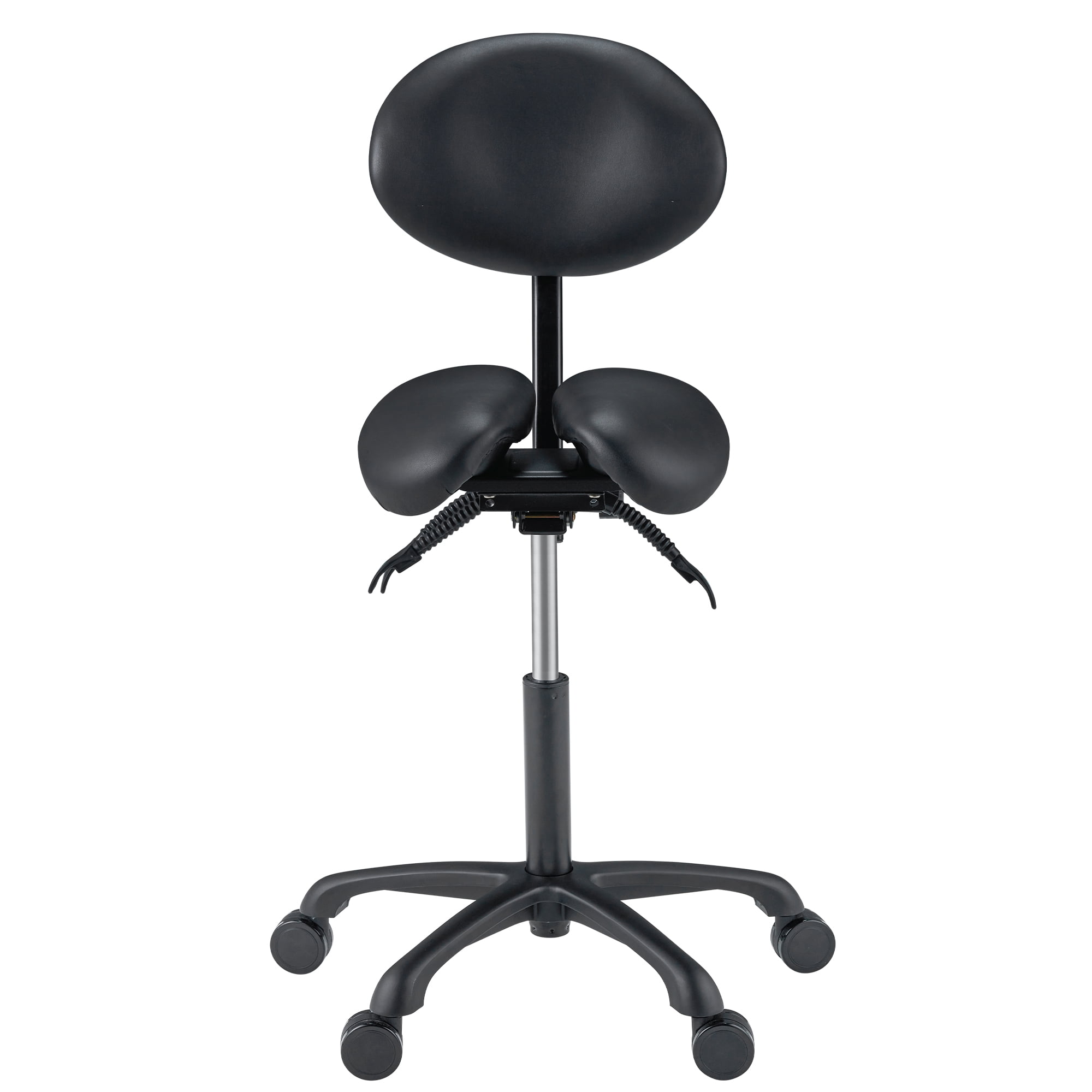 Master Massage Berkeley Ergonomic Split Seat Style Backrest Saddle Stool with Two Tilting Option ...