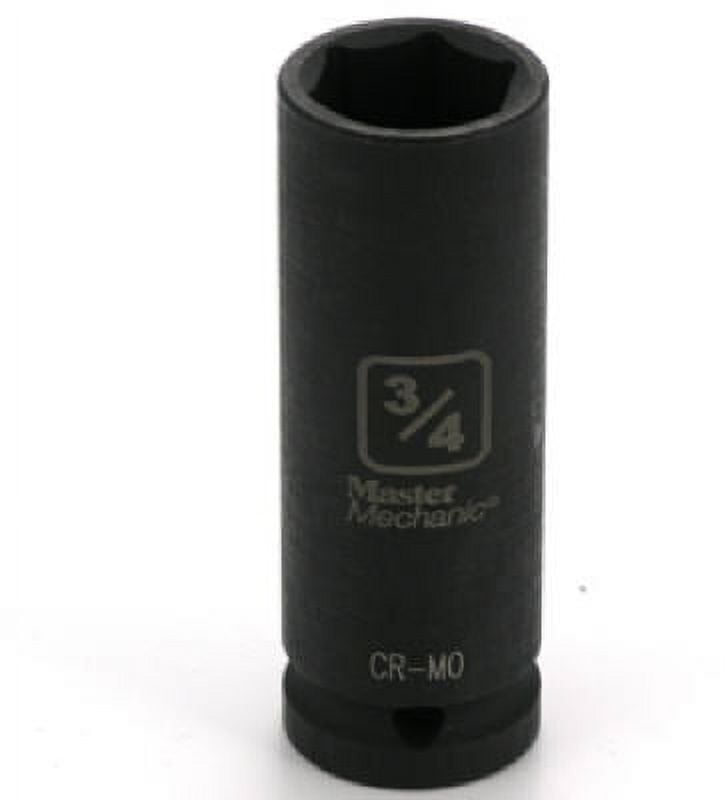 Master Mechanic 1/2" Drive 3/4" 6 Point Deep Well Impact Socket, Each ...