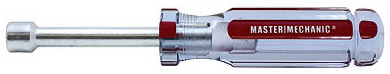 Master Mechanic, 1/2" x 4", Round Solid Nut Driver. Transparent With R ...