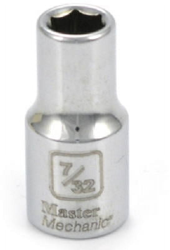 Master Mechanic 1/4" Drive 7/32" 6 Point Socket, Each - Walmart.com