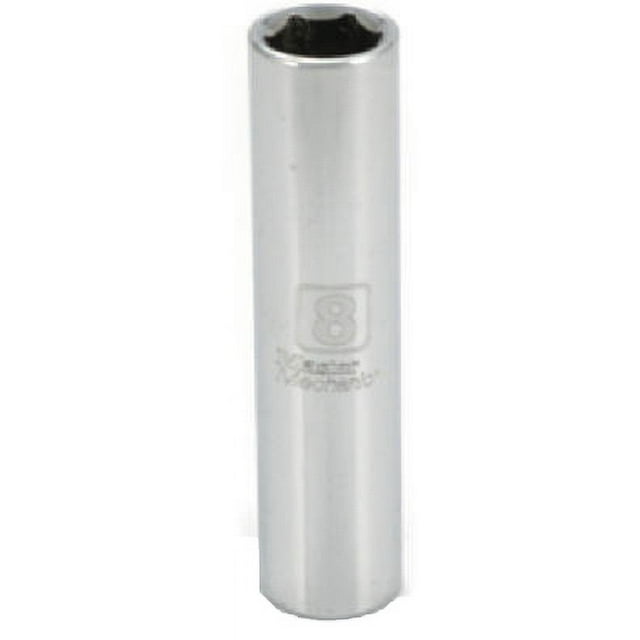 Master Mechanic 1/4" Drive 8MM Deep Well Socket 6 Point, Each - Walmart.com