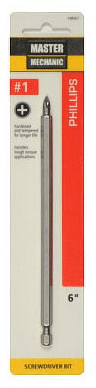 Master Mechanic #1 Phillip 6" Screwdriver Bit, Each - Walmart.com