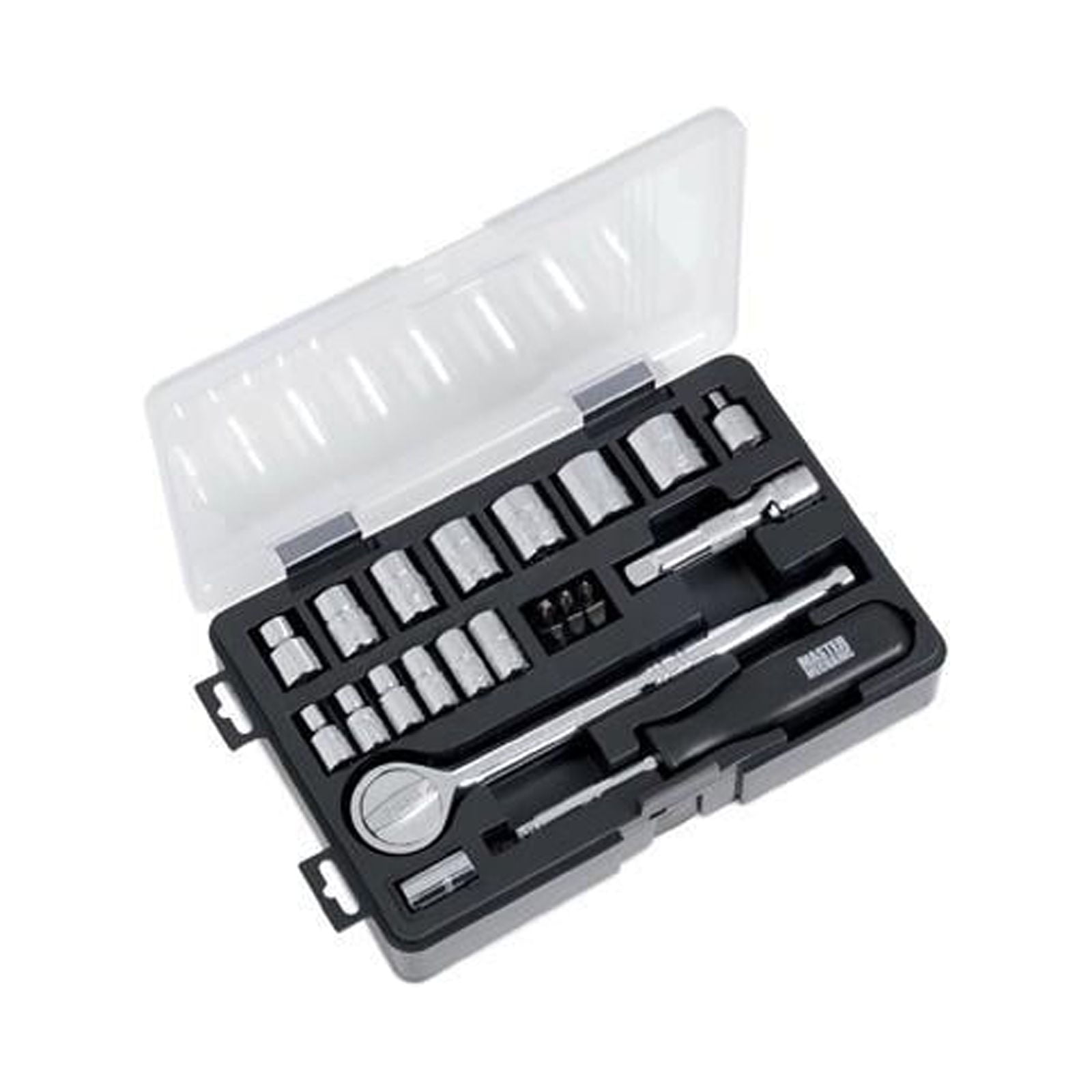 Master Mechanic 119010 24-Pc. Metric Socket Set, 1/4 & 3/8 In. Drive ...