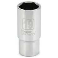 Master Mechanic TV0901438 90-Pc. Mechanics SAE/Metric Socket Tool Set, 1/4 & 3/8 In. Drive ...