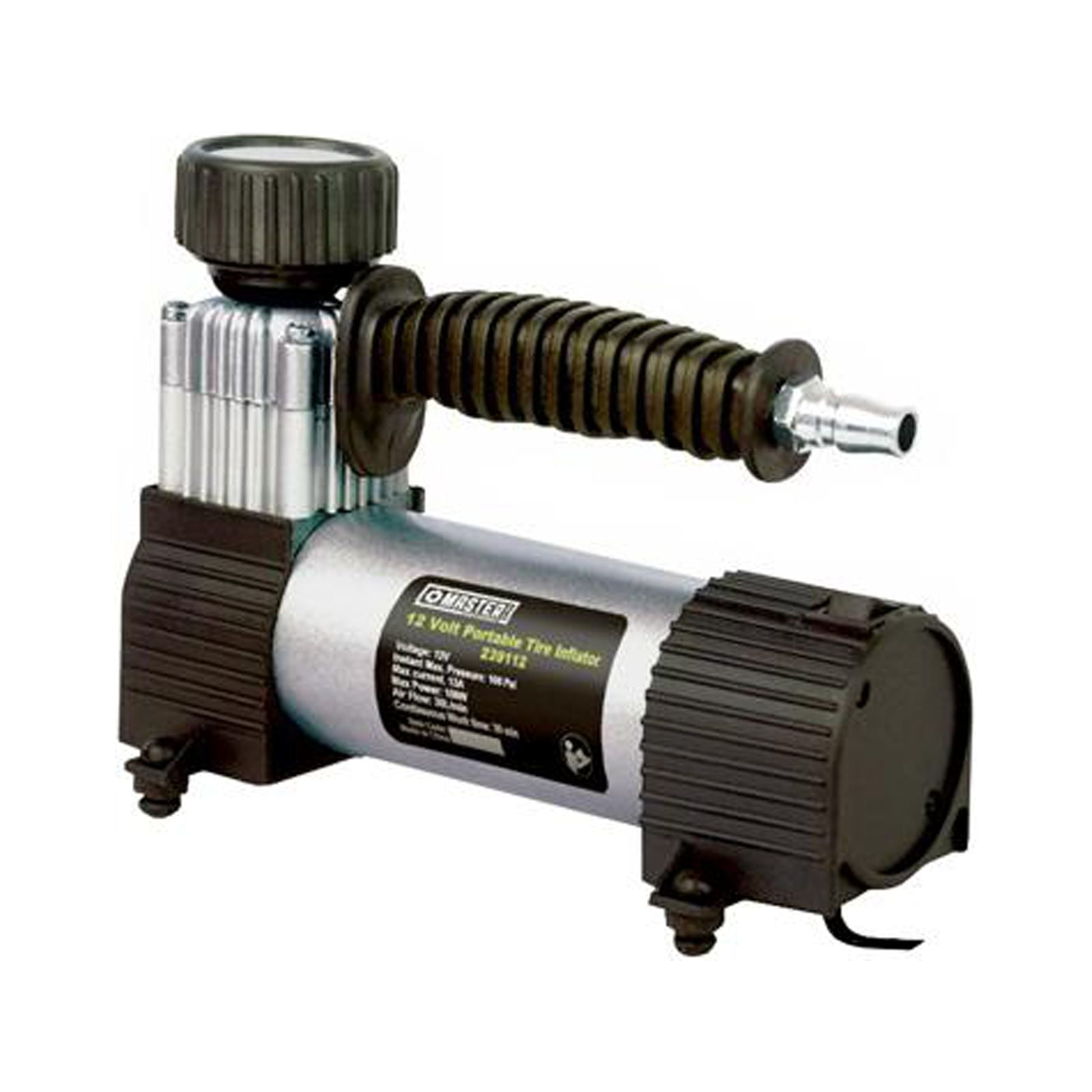 Master Mechanic 1203S455 Portable Tire Inflator, 100 PSI, 12-Volt ...