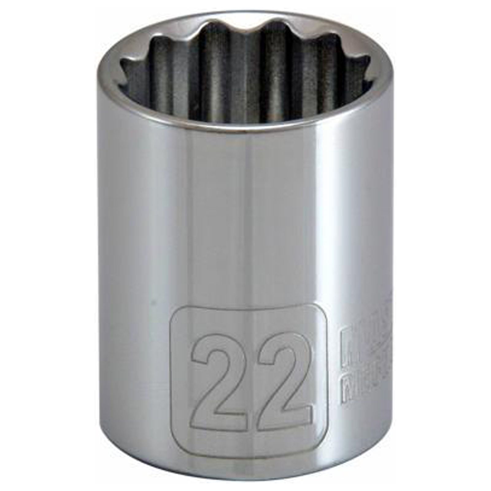 Master Mechanic 120825 Metric Socket, 12-Point, 1/2 In. Drive, 22mm ...