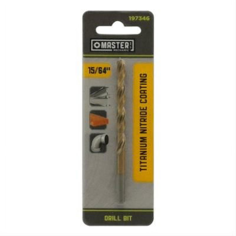 Master Mechanic 15/64 x 3-7/8-In. High-Speed Steel Drill Bit, Titanium ...