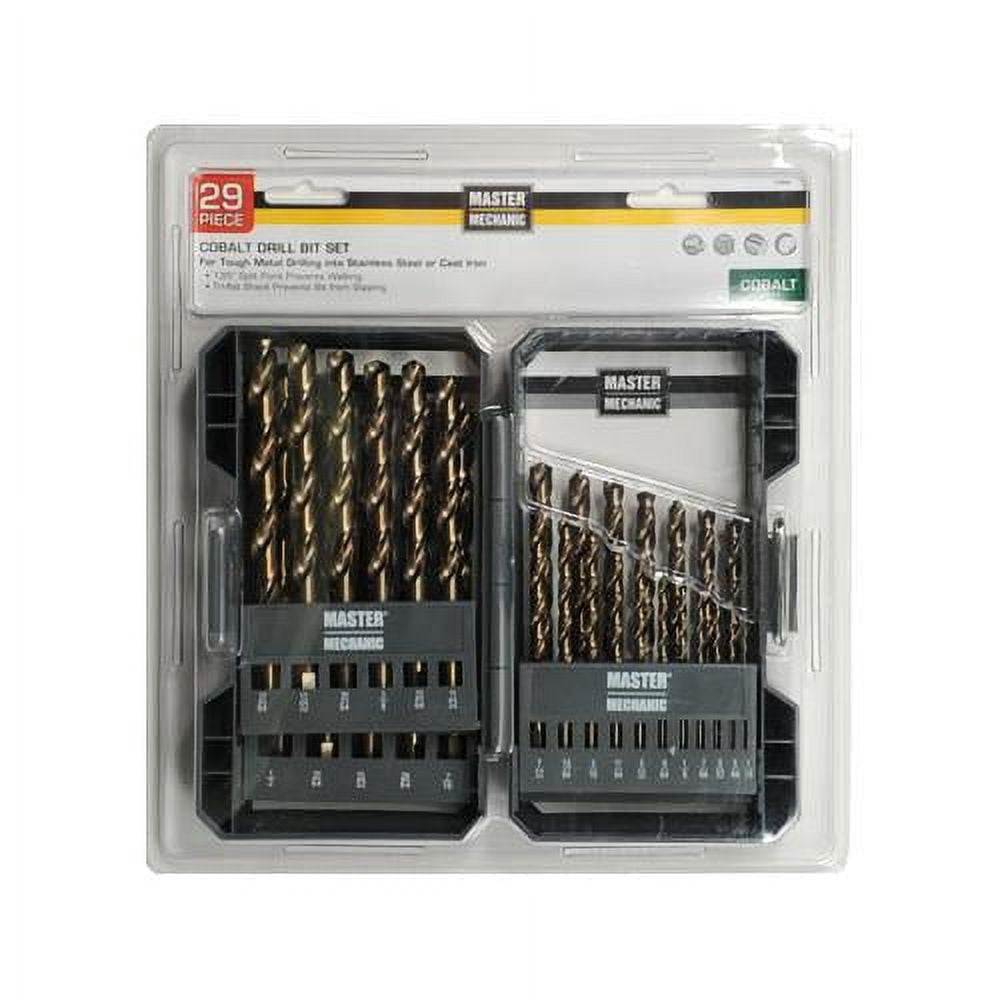Master Mechanic 159084 29 Piece, Cobalt Drill Set - Walmart.com