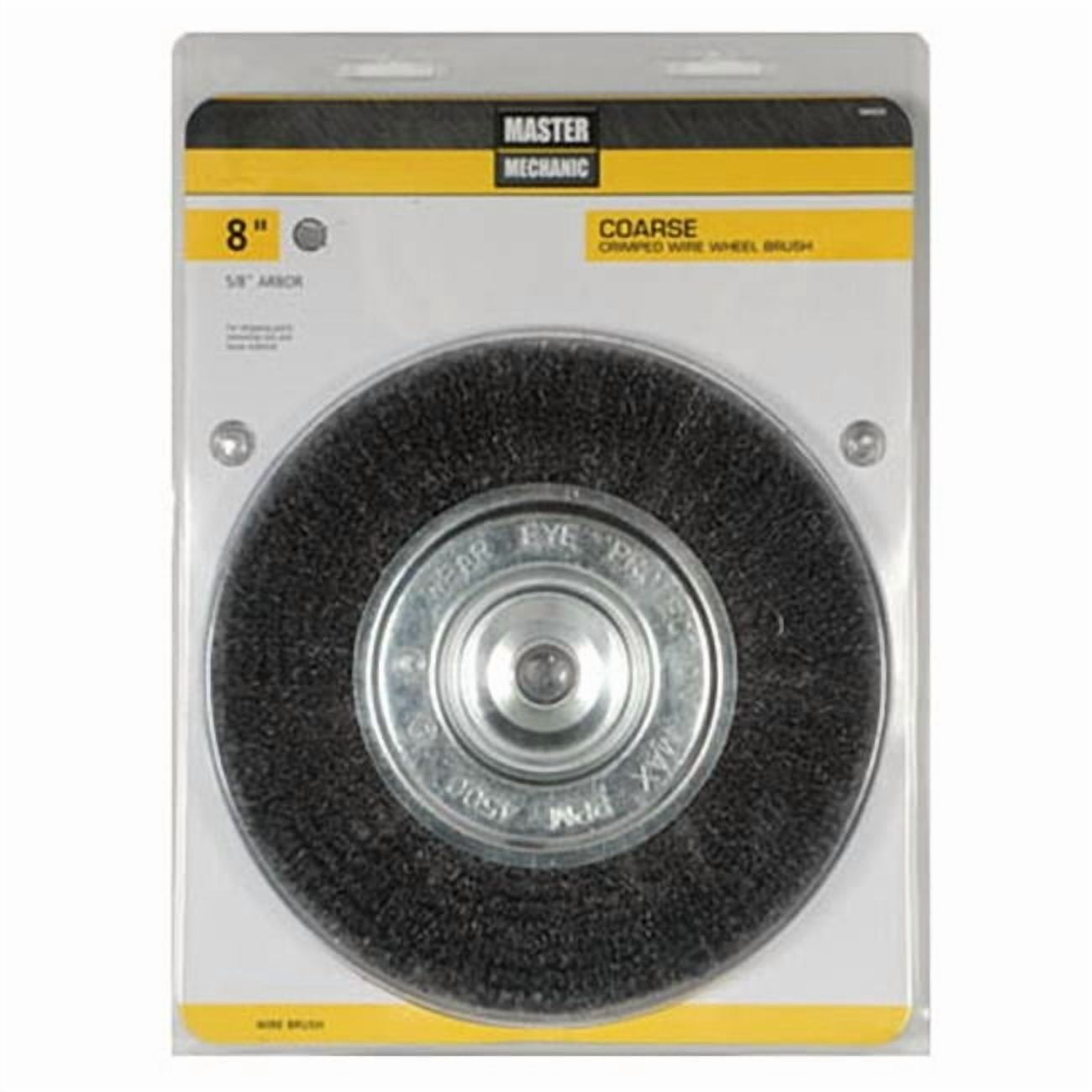 Master Mechanic 160533 Crimped Coarse Wire Wheel Brush, 8-In ...