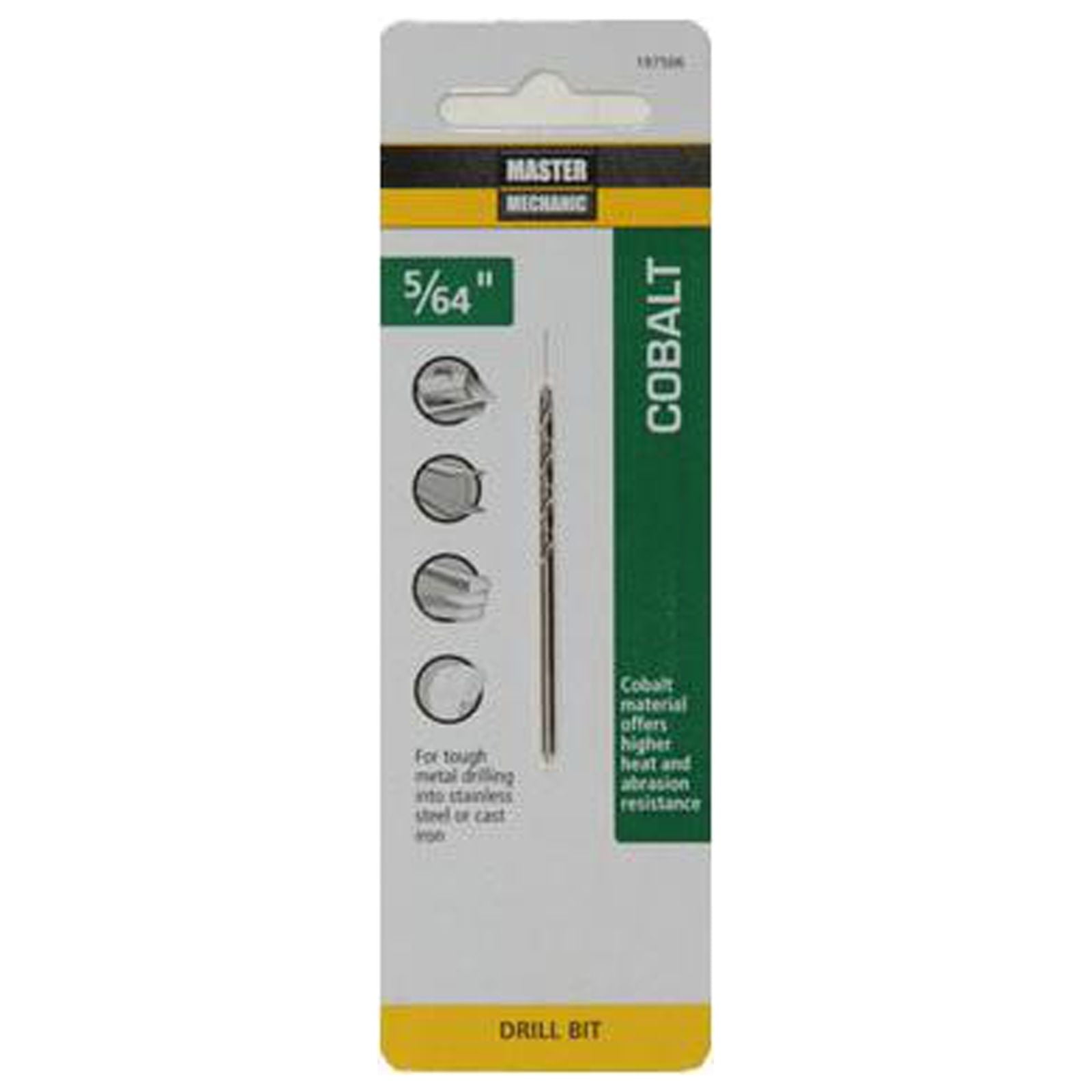 Master Mechanic 197506 5/64 x 2-In. Cobalt High-Speed Drill Bit ...