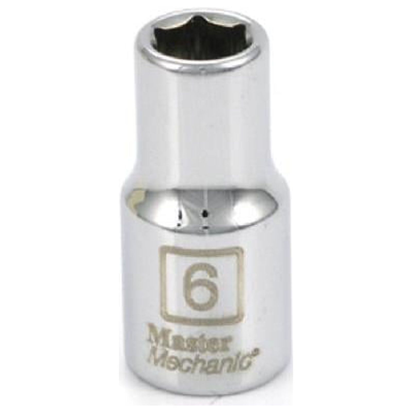 Master Mechanic 199262 Metric Shallow Socket, 6-Point, 1/4 In. Drive ...