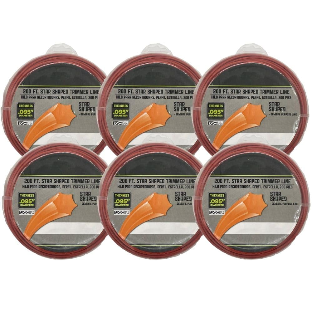 Master Mechanic 200 ft x .095 in Star Shaped Universal Trimmer Line for ...