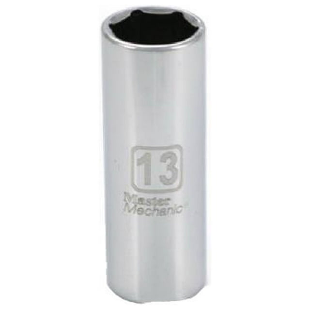 Master Mechanic 213663 Metric Deep Well Socket, 6-Point, 1/4 In. Drive ...