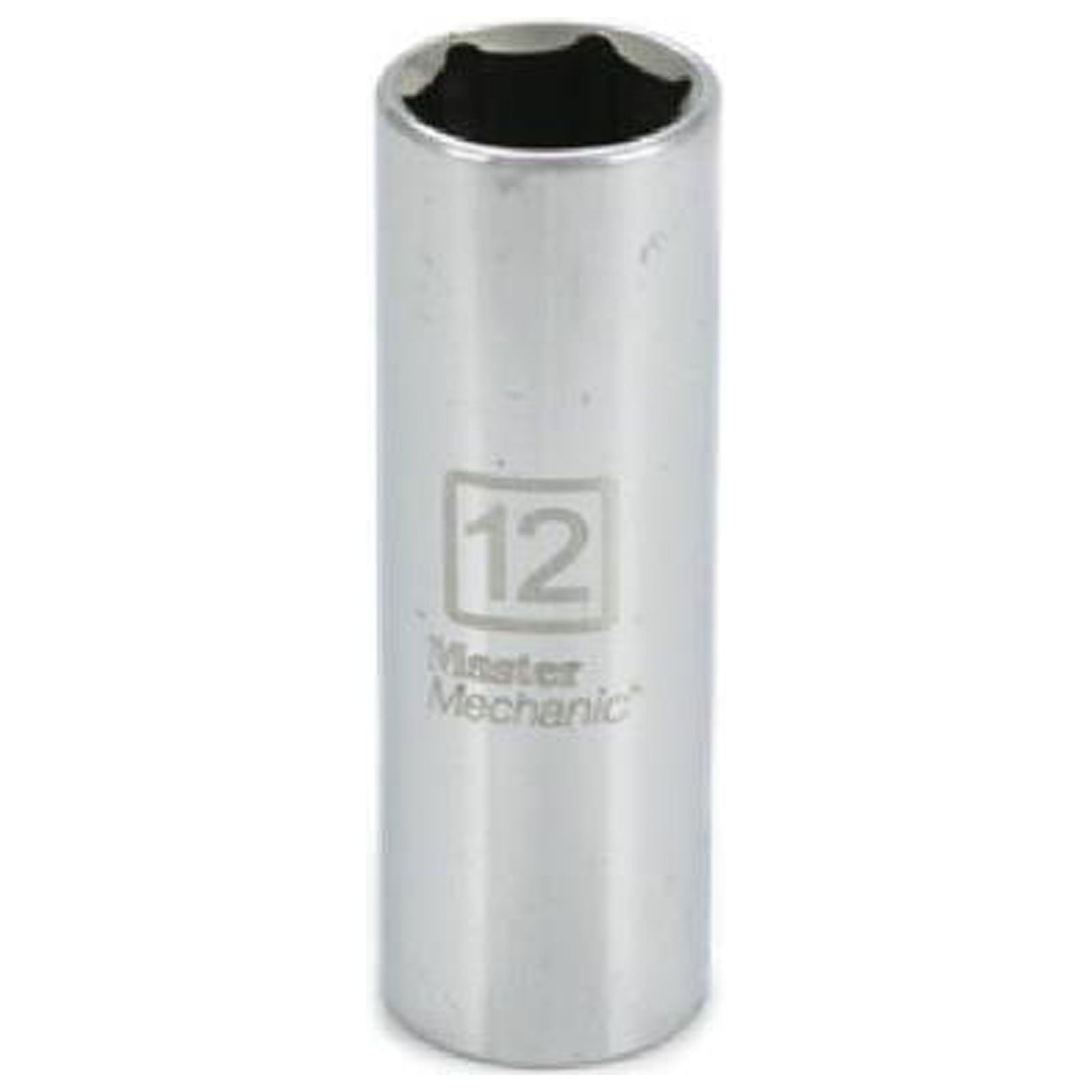 Master Mechanic 214505 Metric Deep Well Socket, 6-Point, 1/4 In. Drive ...