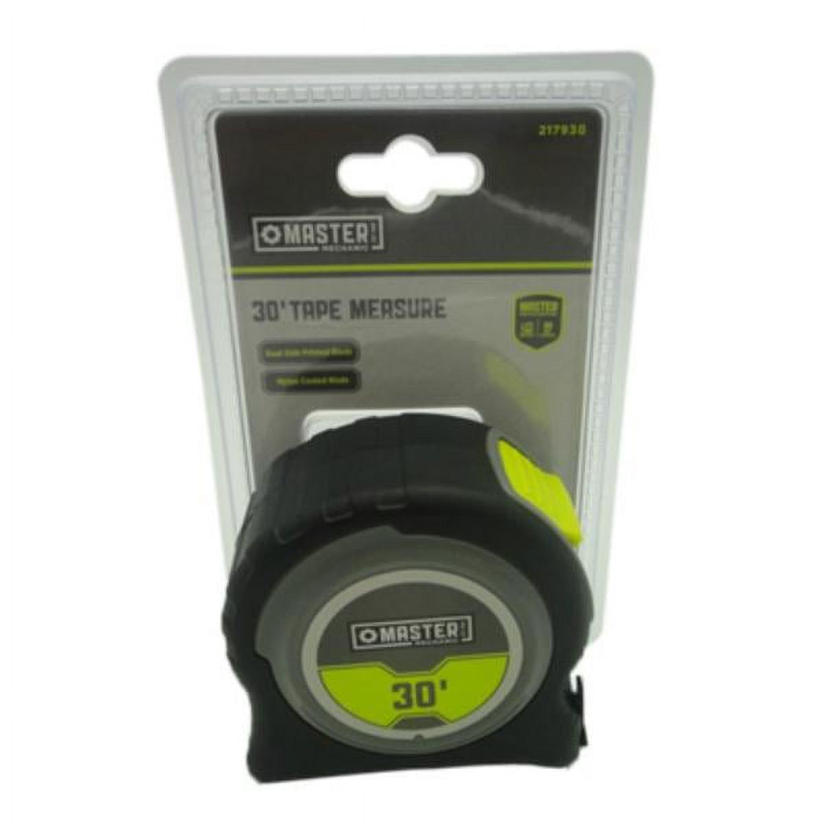 Master Mechanic 217930 ABS Tape Measure with Belt Clip, 1-3/16" x 30 ...