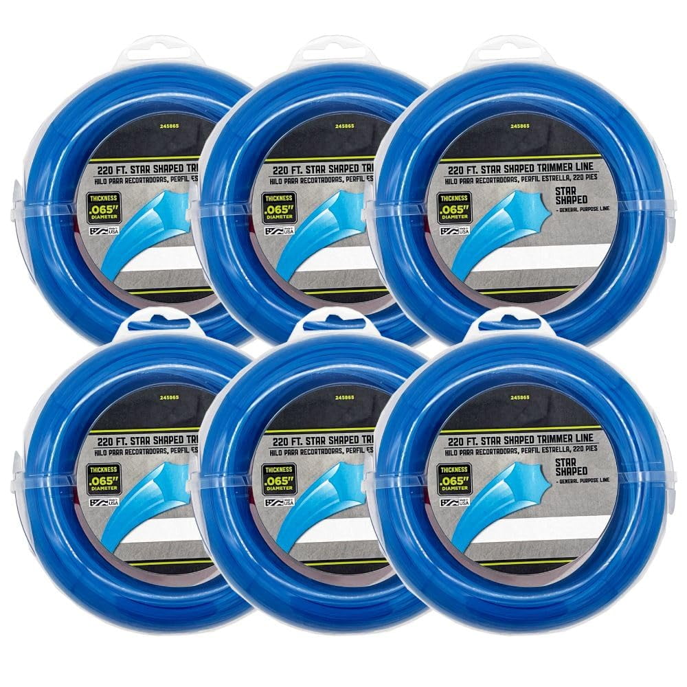 Master Mechanic 220 ft x .065 in Star Shaped Universal Trimmer Line for ...