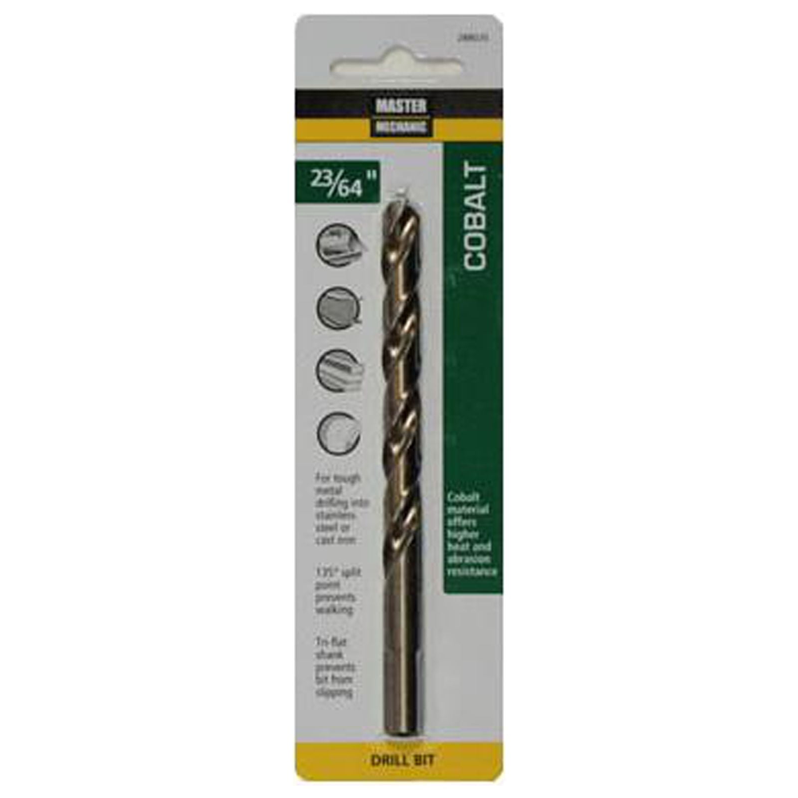 Master Mechanic 288035 23/64 x 4-7/8-In. Cobalt High-Speed Drill Bit ...
