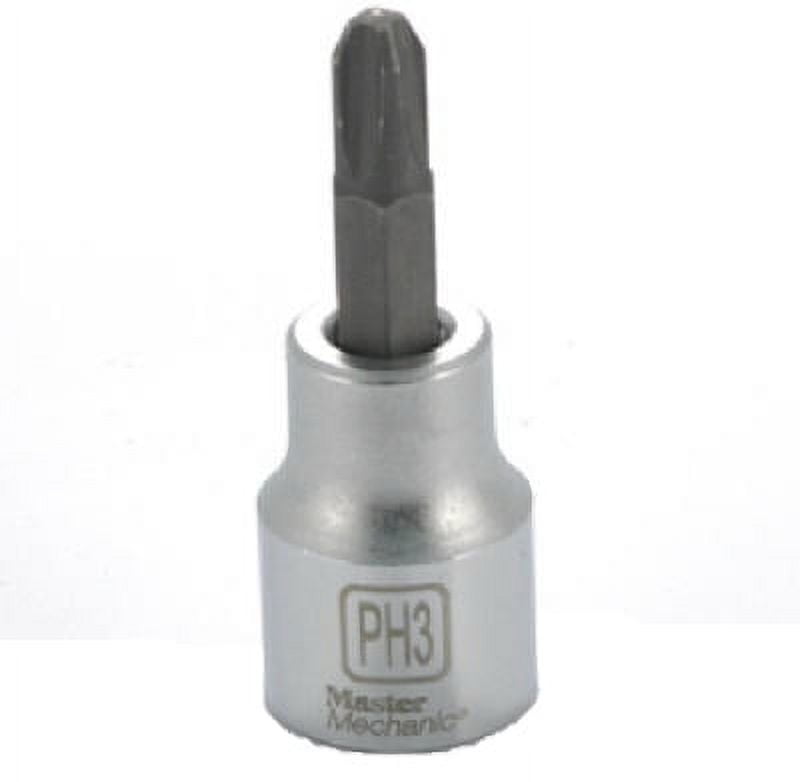 Master Mechanic 3/8" Drive #3 Phillips Bit Socket - Walmart.com