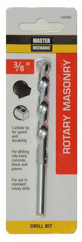 Master Mechanic 3/8" x 4" Extra Length Masonry Drill Bit, Each ...