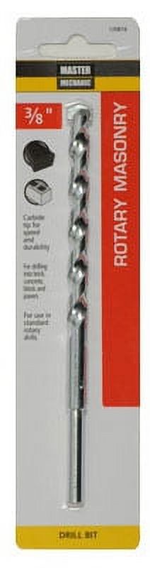 Master Mechanic 3/8" x 6" Extra Length Masonry Drill Bit, Each ...