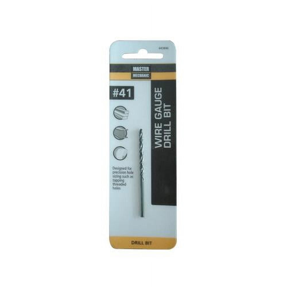 Master Mechanic 443846 #41 2-3/8-In. Wire Gauge Drill Bit, Black Oxide ...