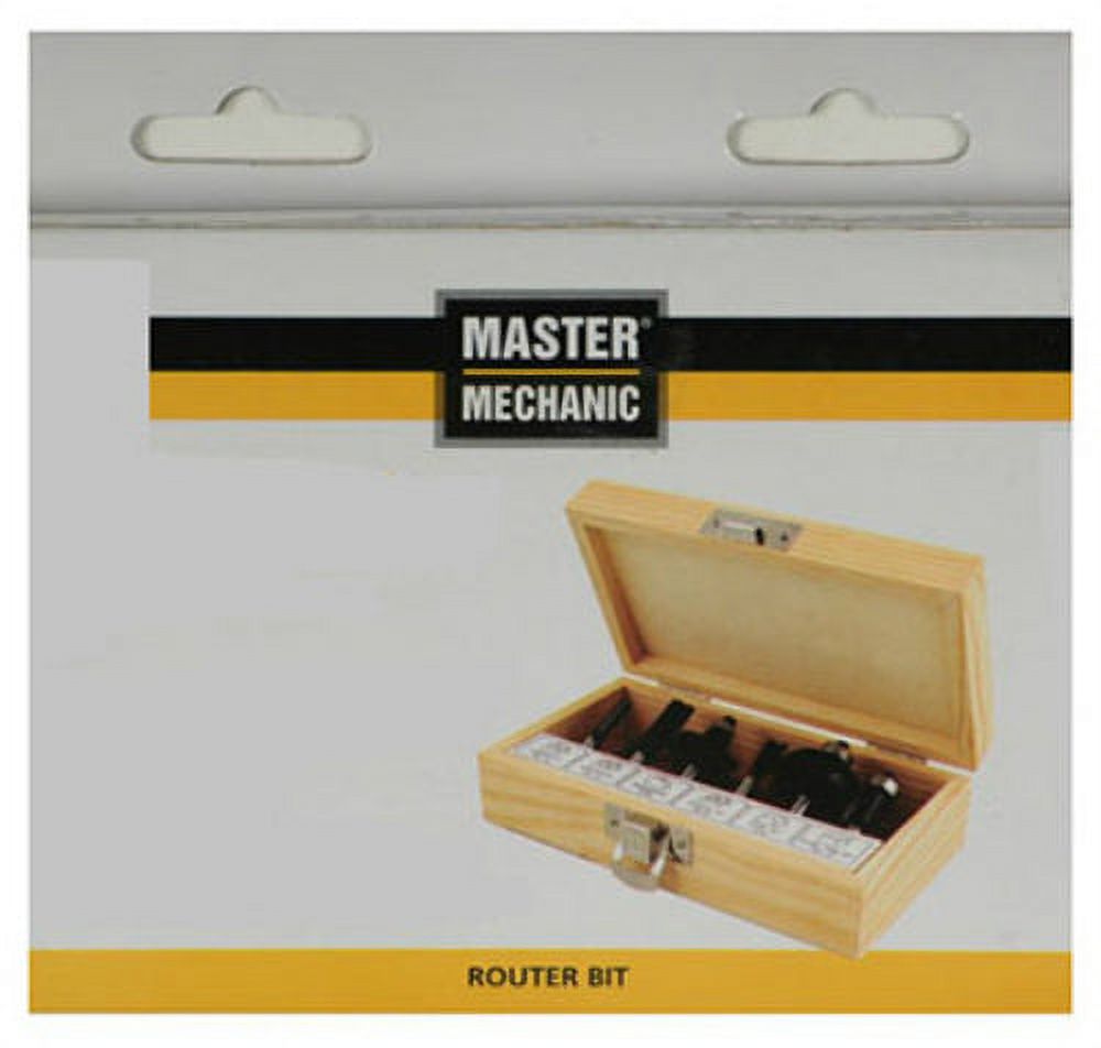 Master Mechanic 6 Piece Carbide Tipped Router Bit Set Includes 1 Each ...