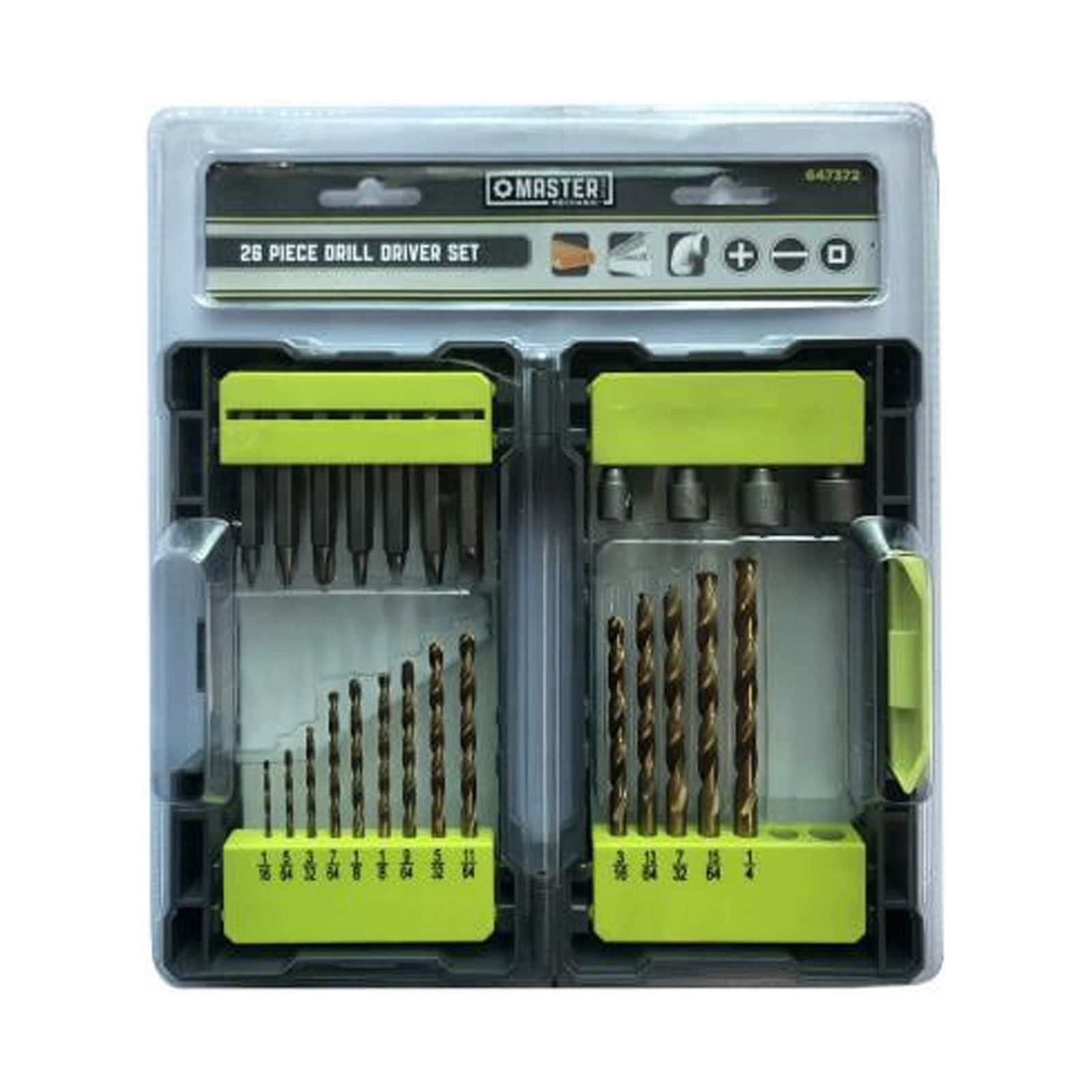 Master Mechanic 647372 26-Pc. Titanium Nitride Coated Drill & Drive Set ...