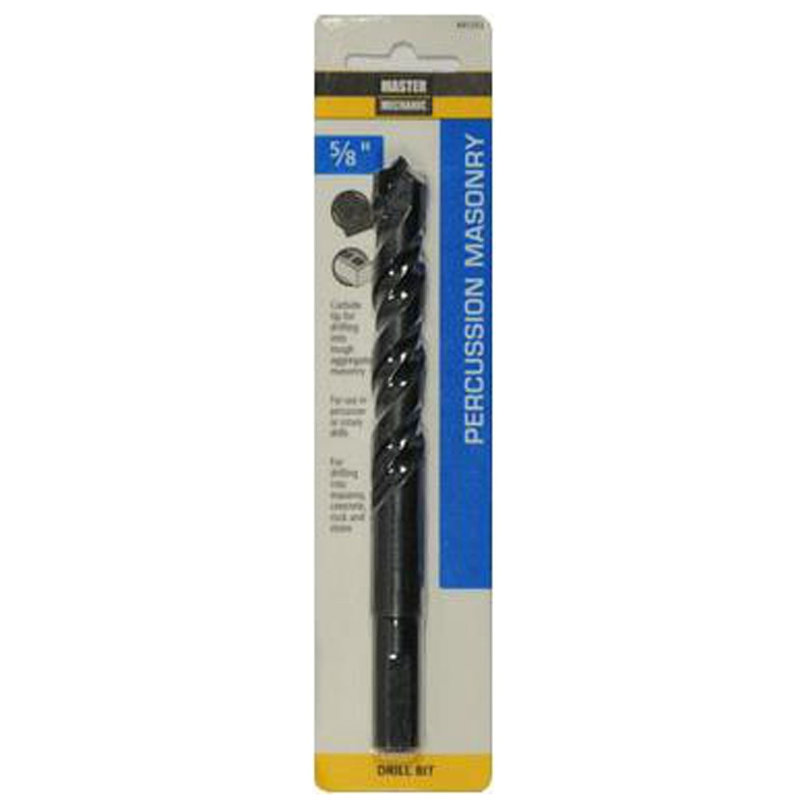 Master Mechanic 691253 Percussion Masonry Drill Bit, 5/8 x 6-In ...