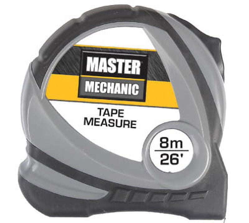 Master Mechanic 8M/1' x 26' Metric Tape Measure Printed 1/8" English ...