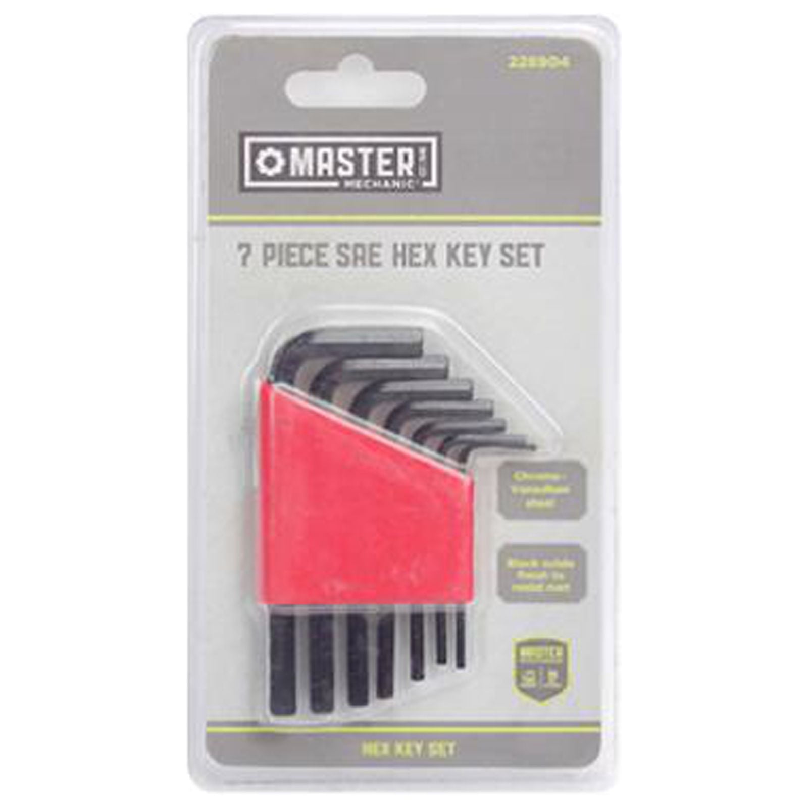 Master Mechanic GS050801 7-Pc. SAE Hex-L Key Set, Short Arm - Quantity ...