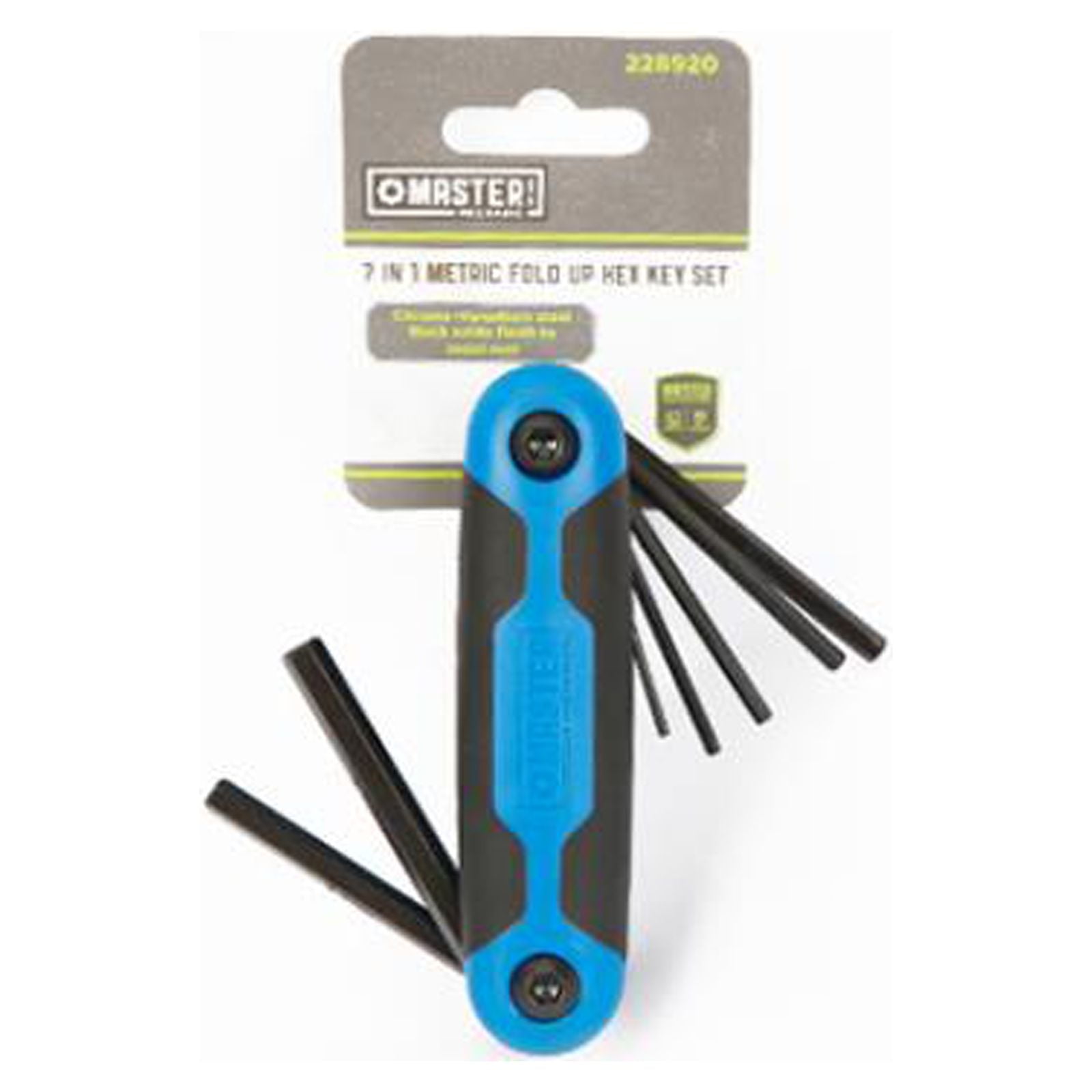 Master Mechanic GS050814 7-In-1 Metric Hex Key Set, Small, Plastic ...