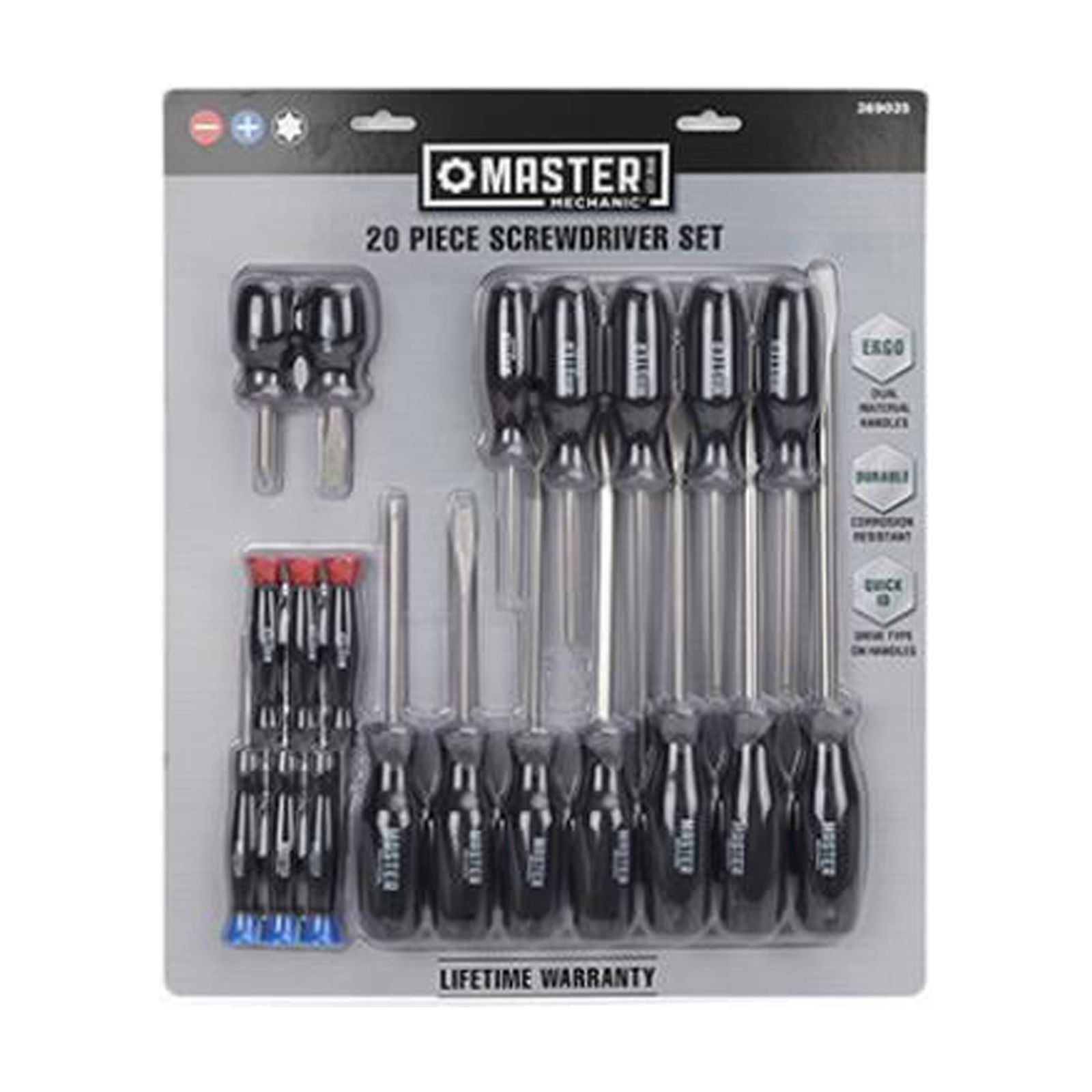 Master Mechanic GSTV20200310 20-Pc. Screwdriver Set - Quantity 8 ...