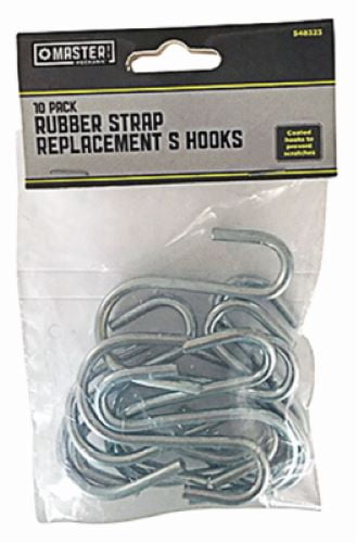 Master Mechanic MM65 10-Pack of Zinc Coated S-Hook Replacement Bungee ...