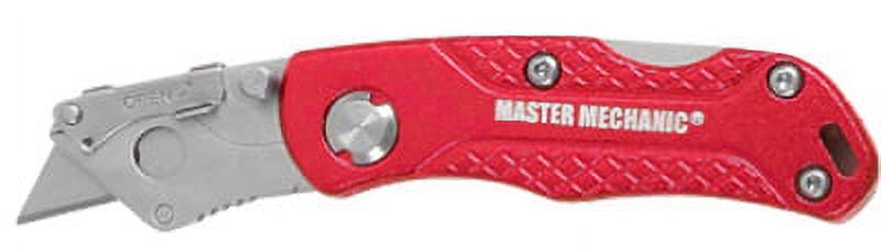Master Mechanic Mini Folding Utility Knife Lightweight Aluminum Handle ...
