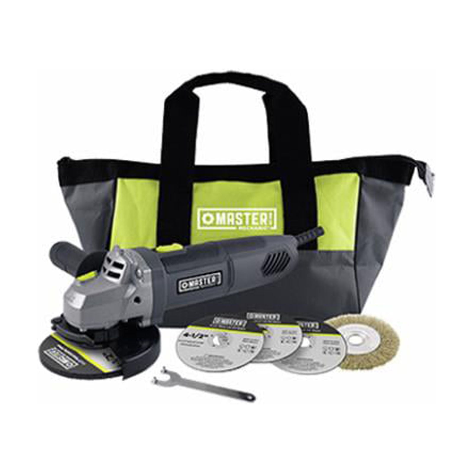 Master Mechanic Home Improvement 4.5in Electric Angle Grinder Kit, 6 ...