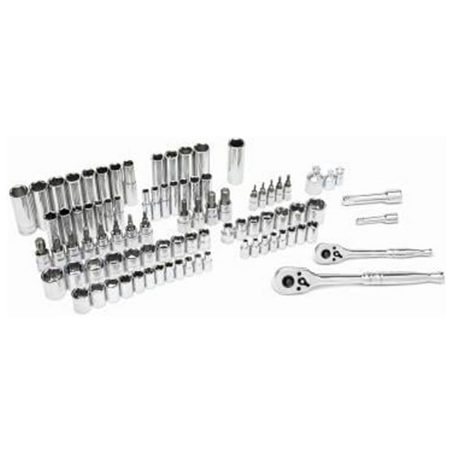 Master Mechanic TV0901438 90-Pc. Mechanics SAE/Metric Socket Tool Set ...