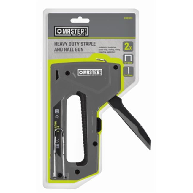 Master Mechanic 2-in-1 Heavy-Duty Stapler & Brad Nailer with Power ...