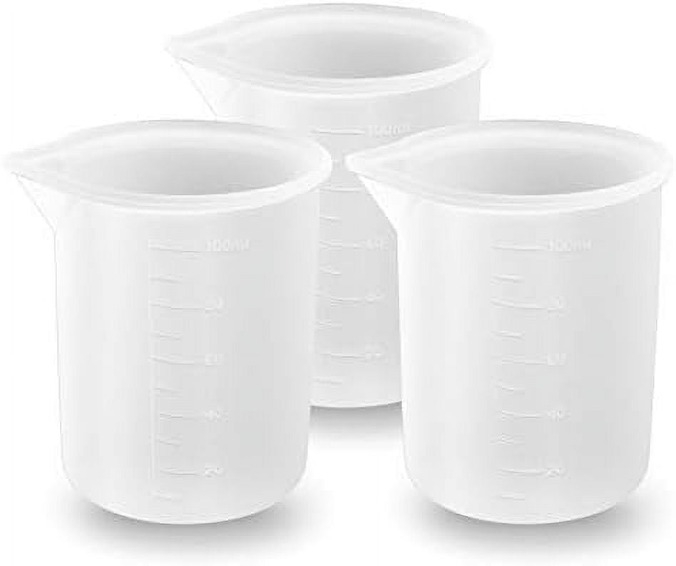 Master Your Mix: Silicone Measuring Cups, Clear Scale, Reusable Precise ...