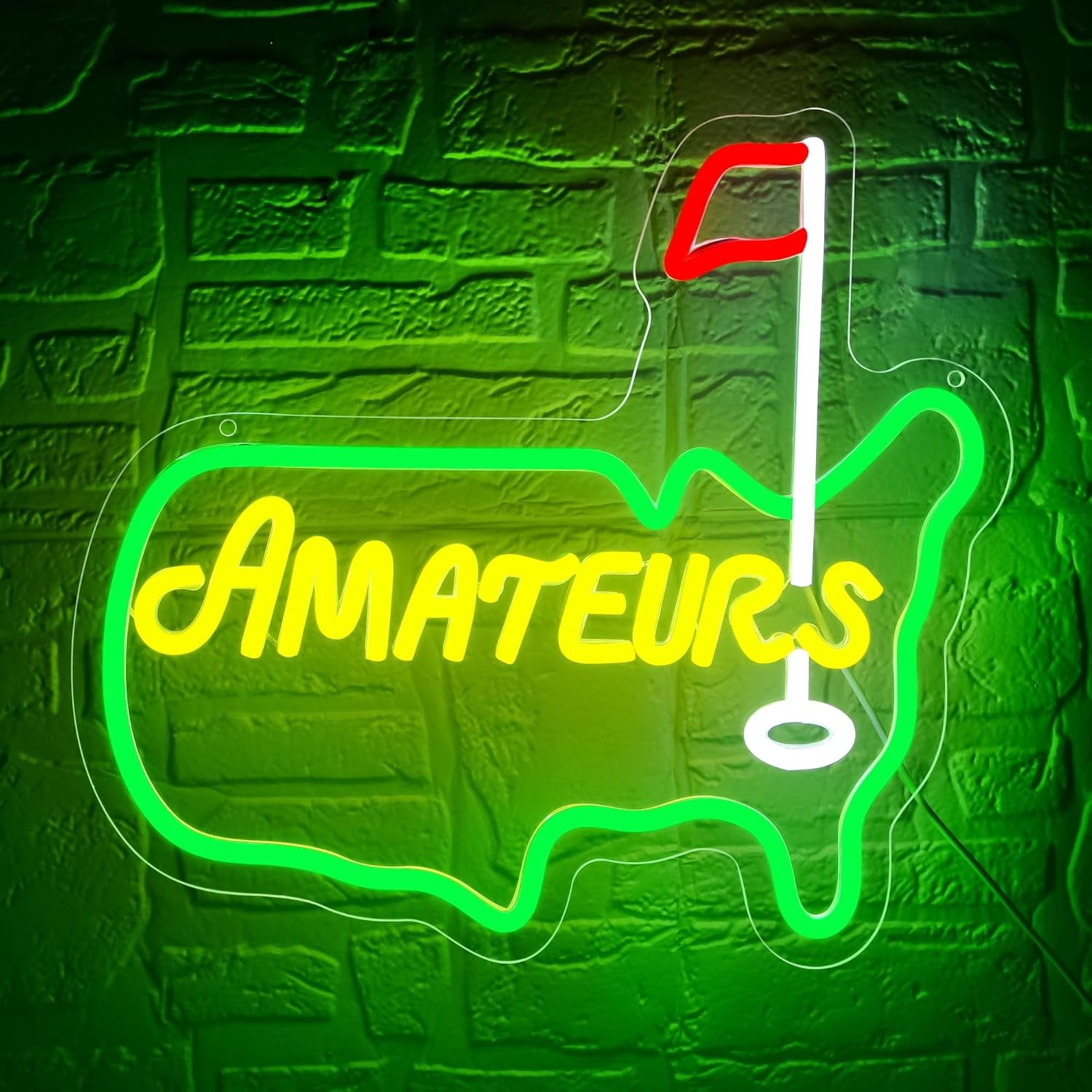 Master Neon Sign for Wall Decor Golf Neon Light for Man Cave Dimmable ...