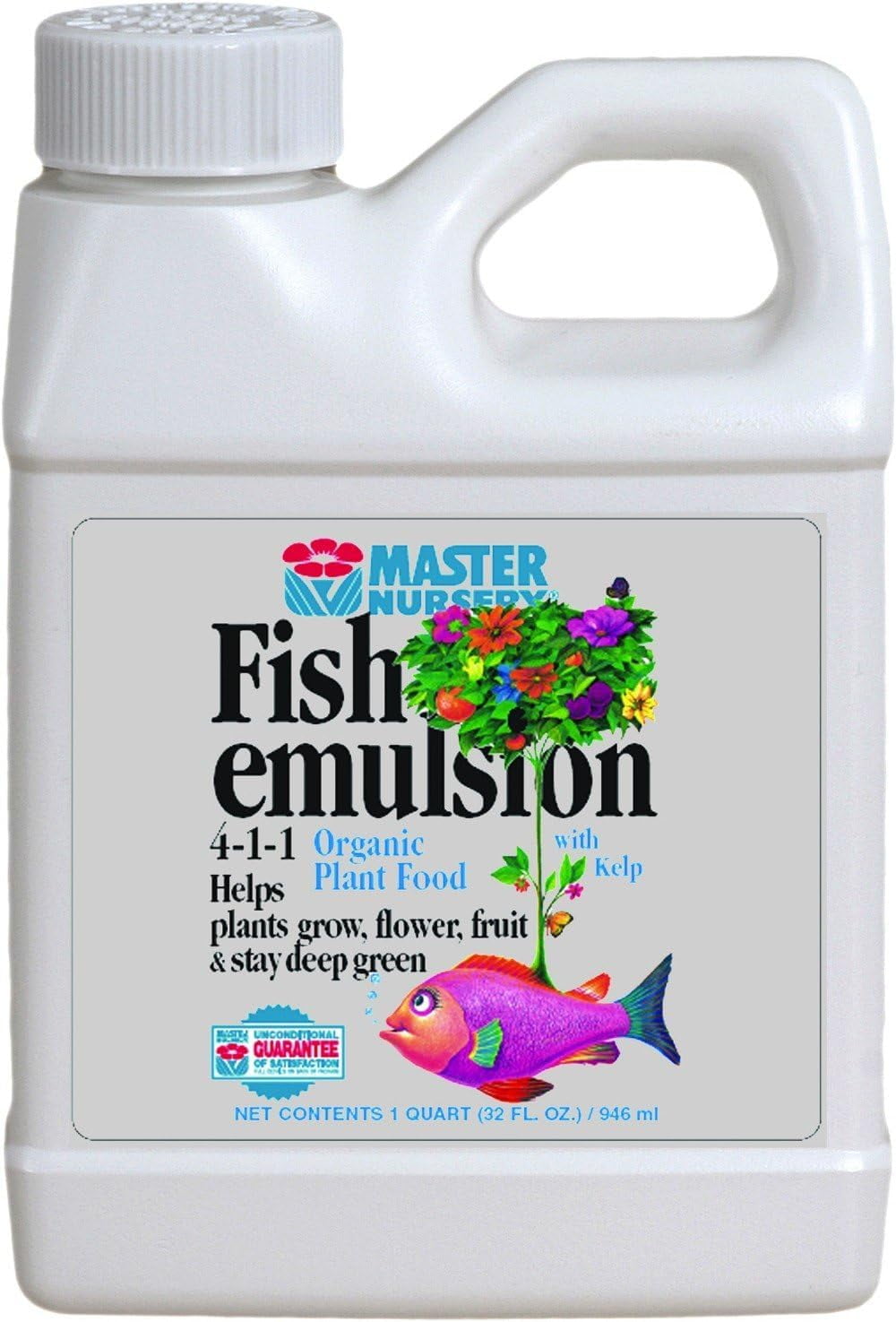 Master Nursery Fish Emulsion 4-1-1 Organic Food - qt - Walmart.com