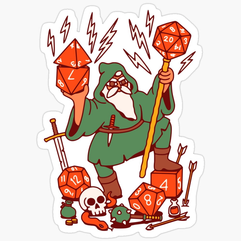 Master Of Dungeons Sticker Phone Decal Water Bottle Stickers Car Decals ...