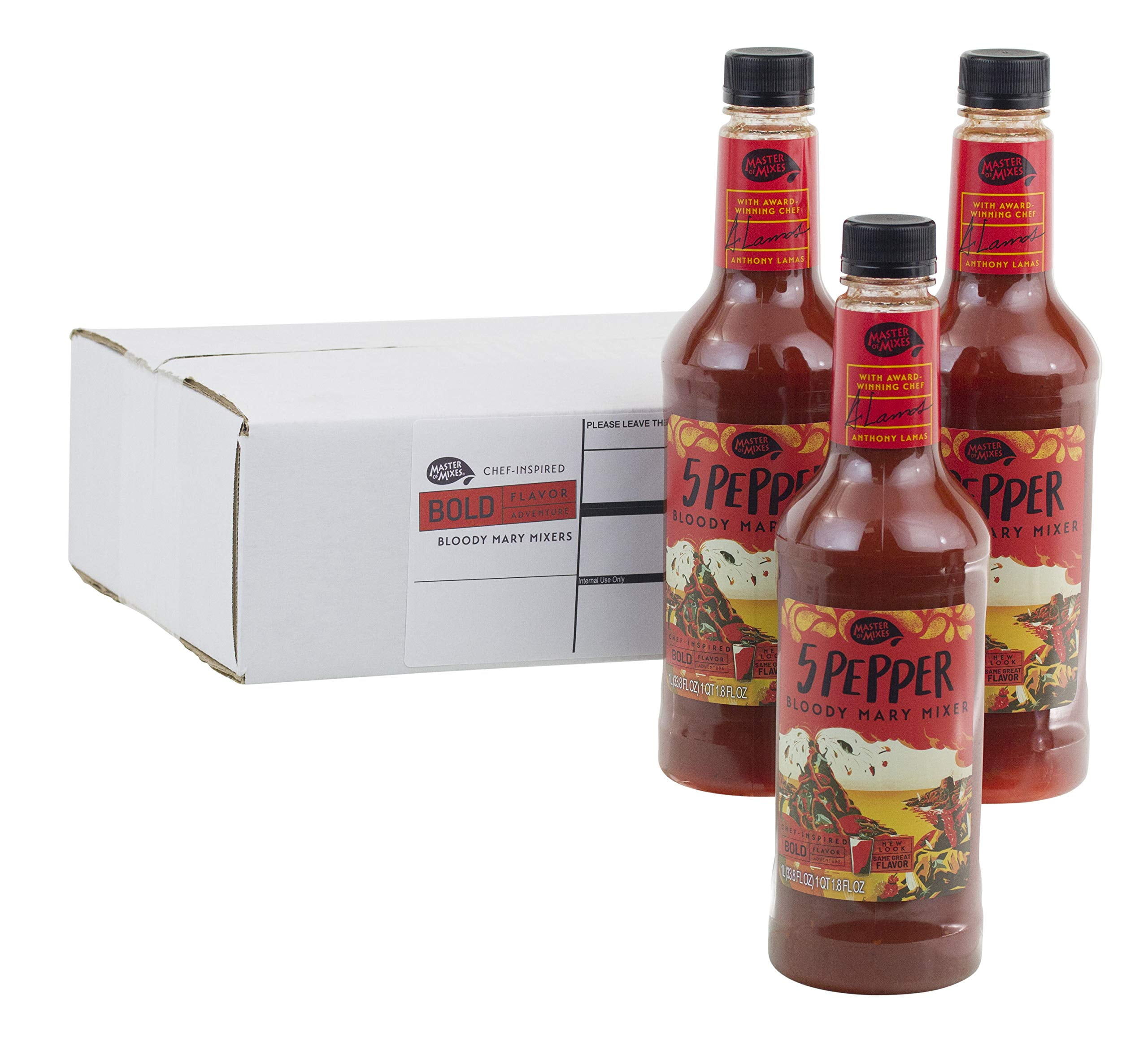 Master Of Mixes 5 Pepper Extra Spicy Bloody Mary Drink Mix, Ready To ...