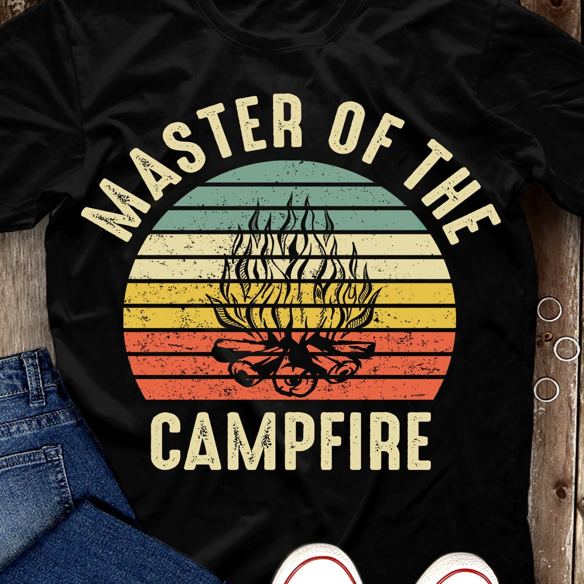 Master Of The Campfire - Camping - Camping Shirt, Camping Gift, Camping ...