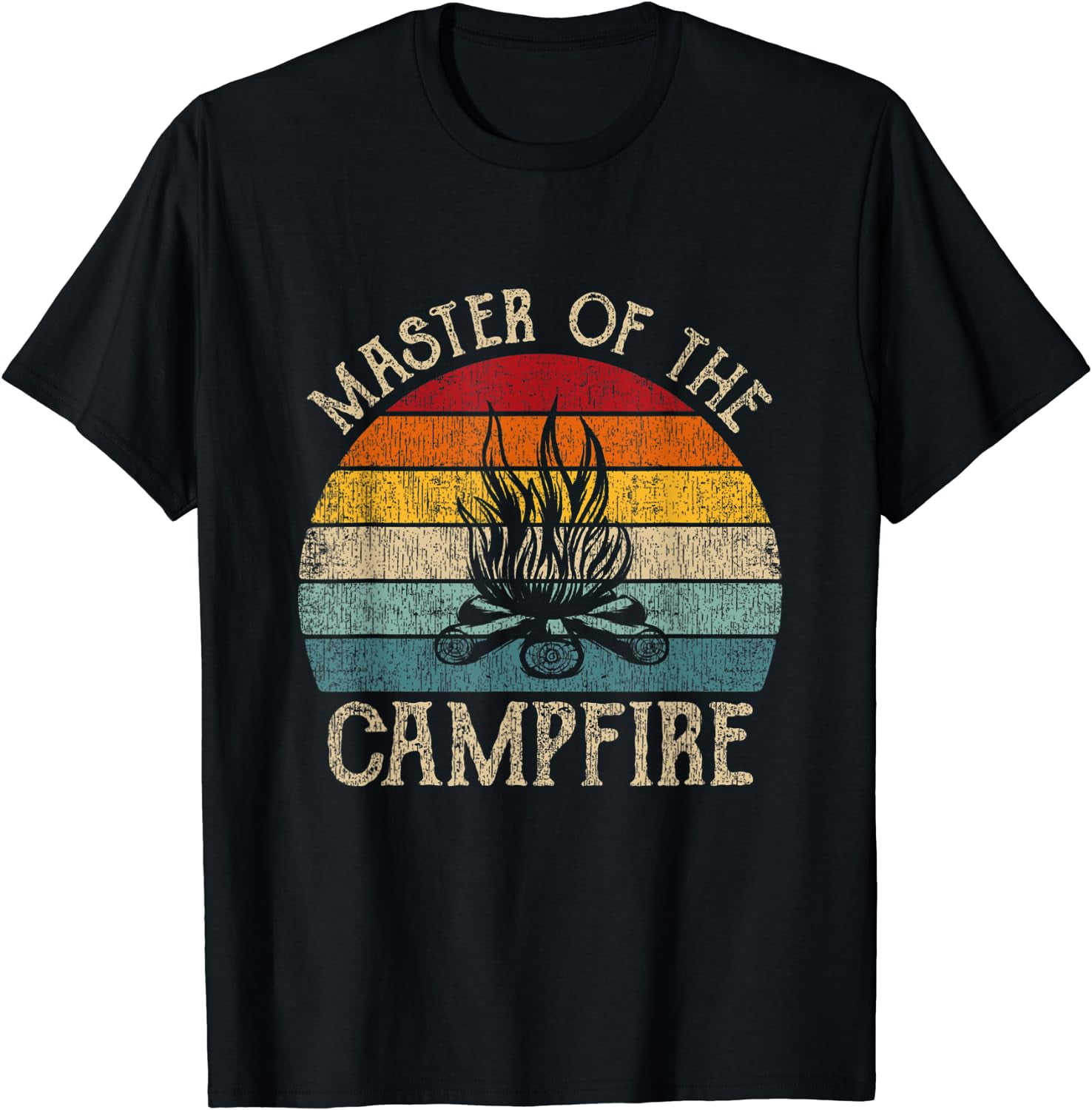 Master Of The Campfire Camping Shirt Retro Camper T-Shirt - Walmart.com